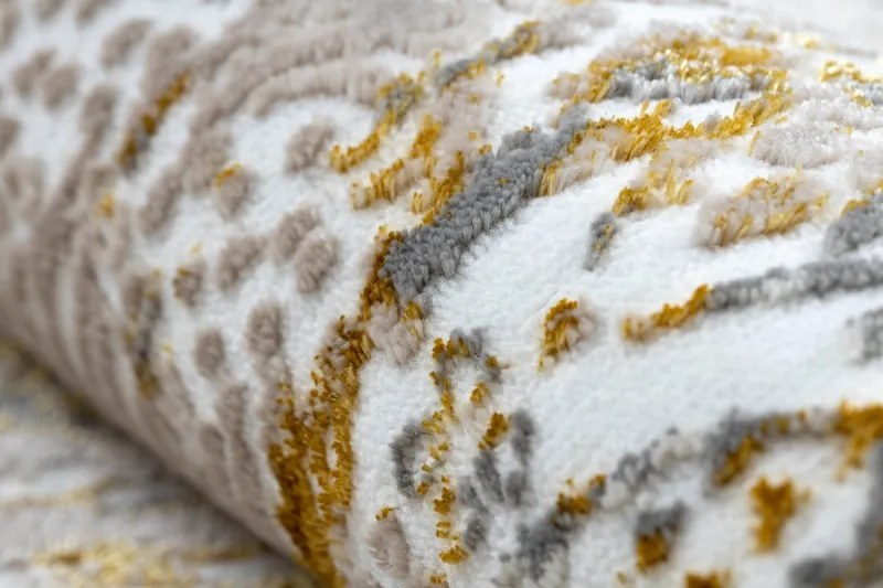 Dywany Łuszczów Kusový koberec Gloss 8487 63 Ornament gold/beige - 140x190 cm
