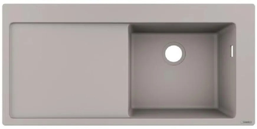 Hansgrohe - Vestavný granitový dřez S514-F450, betonová šedá 43314380