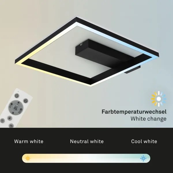 Brilo - LED RGBW Stmívatelný přisazený lustr FRAME LED/18W/230V 2700-6500K+ DO