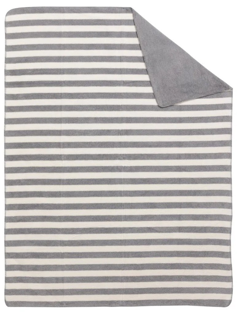 Deka Cotton Cloud 150x200cm Gray Stripes