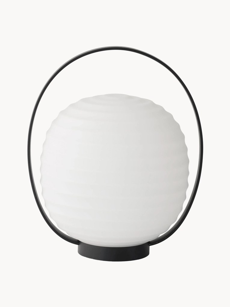 Stmívatelná přenosná stolní lampa Lantern, ručně foukaná