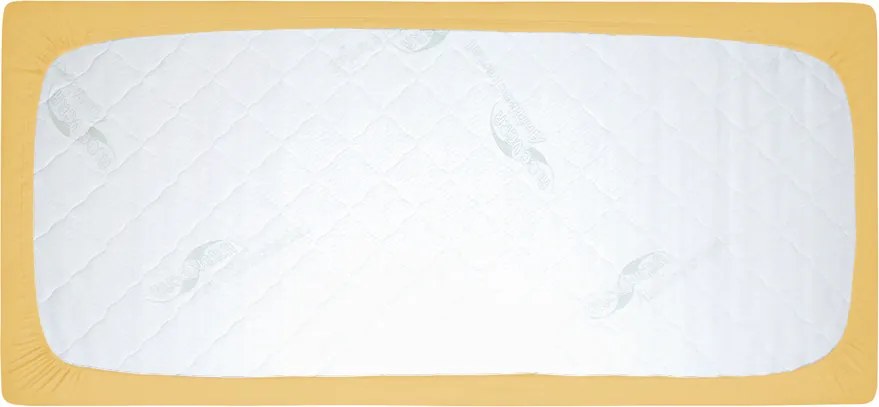 Jersey prostěradlo středně žluté na výšku matrace do 30 cm Velikost: 100 x 200
