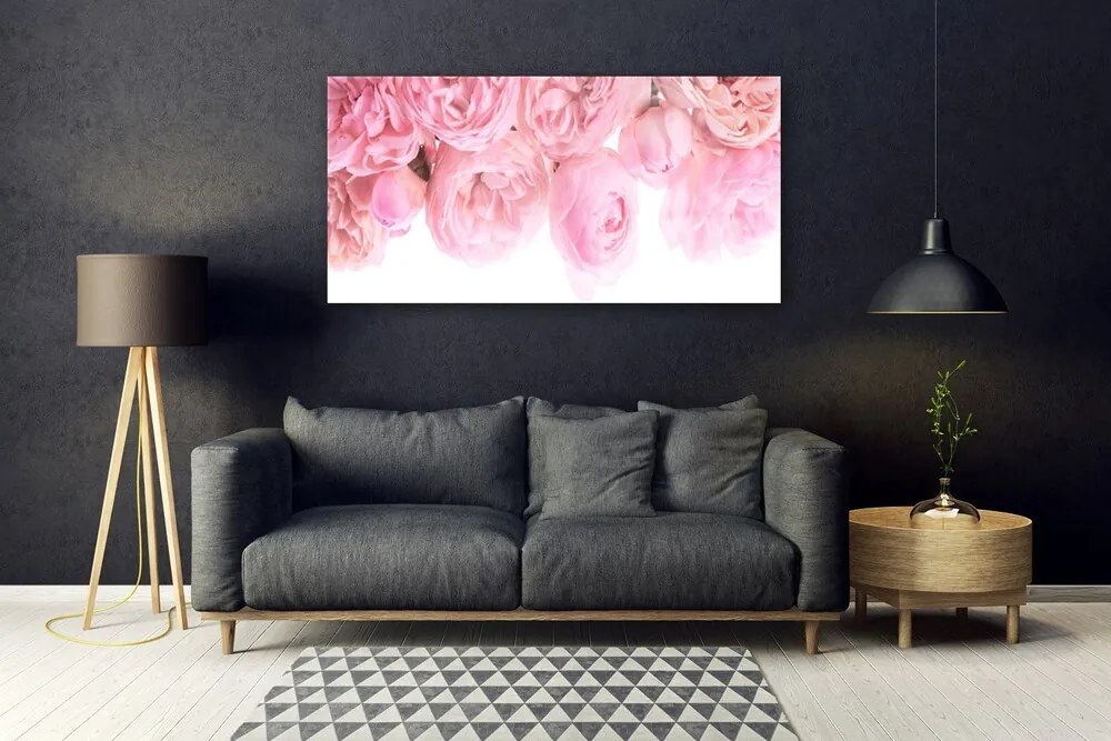 akrylový obraz Růže Květiny Rostlina 120x60 cm