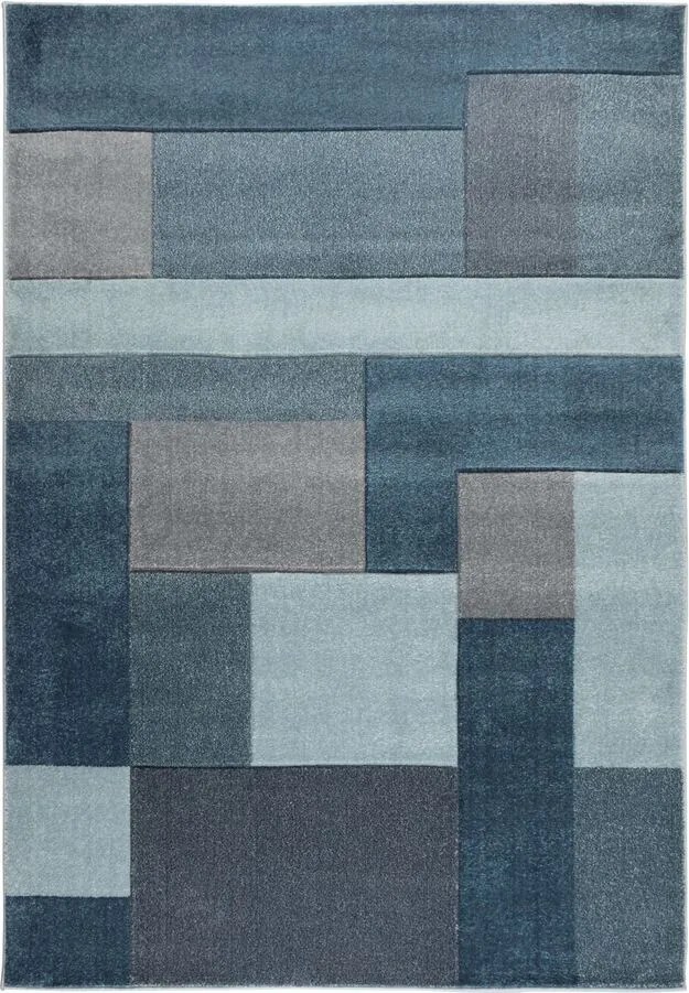 Kusový koberec Hand Carved Cosmos Denim Blue, 80x150, modrá, kancelária, Flair Rugs