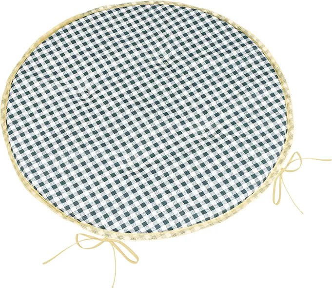 Bellatex Sedák BERTA kulatý hladký Šedá,Bílá 40 cm, (průměr)
