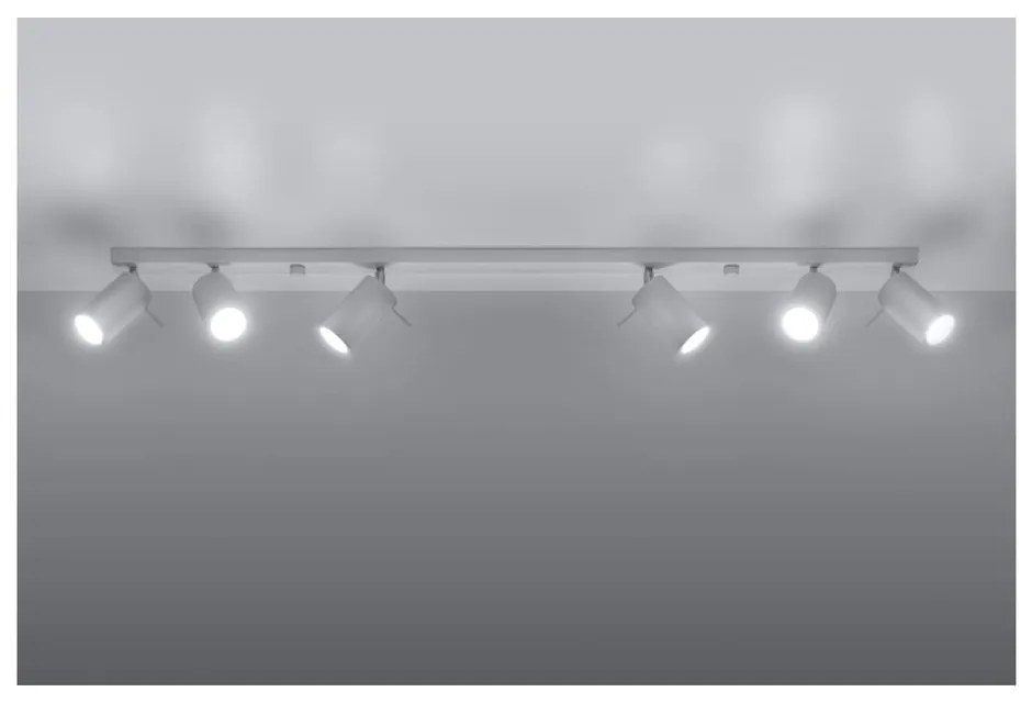 Bílé bodové svítidlo 8x120 cm Etna – Sollux