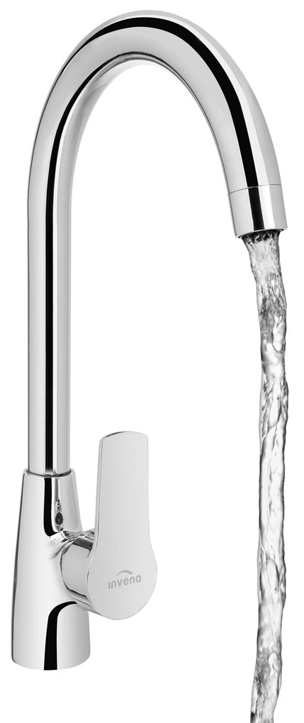 Invena Verso, vysoká dřezová baterie h-350, chromová, INV-BZ-82-L01-X