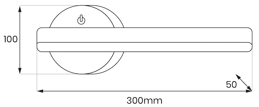 Nástěnné LED svítidlo Sydney R, 1x LED 6w, 4000k, w