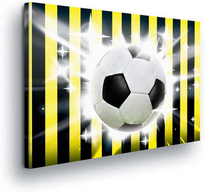 GLIX Obraz na plátně - Fotbalový Míč s Pruhy 100x75 cm