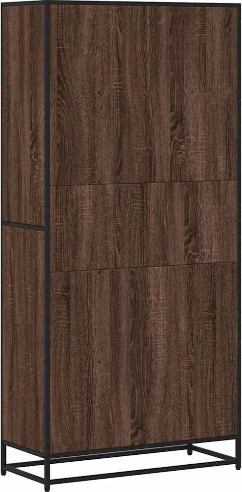 Knihovna hnědý dub 80,5 x 35 x 170,5 cm kompozitní dřevo 3300859