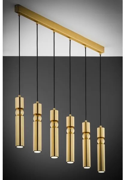 Jupiter 2011 - Lustr na lanku ALAS 6xGU10/10W/230V zlatá