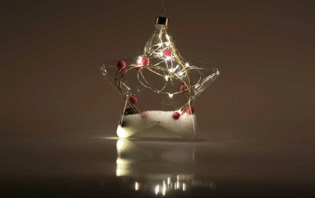 Marimex Decor Crystal Hvězda s cesmínou