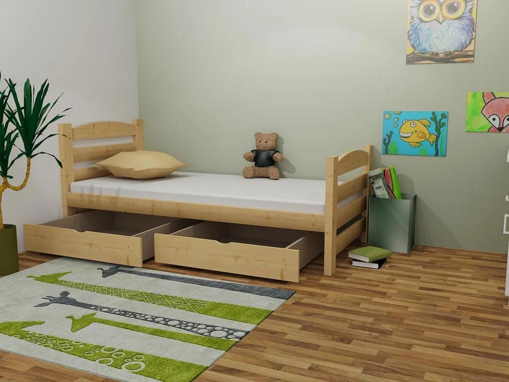 Vomaks Dětská postel M 004 NEW* 80 x 180 cm surové dřevo