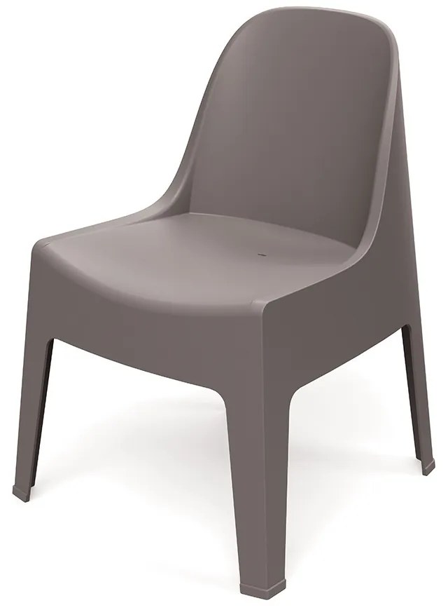 Zahradní židle MILANES 58x60x73,5 cm hnědá