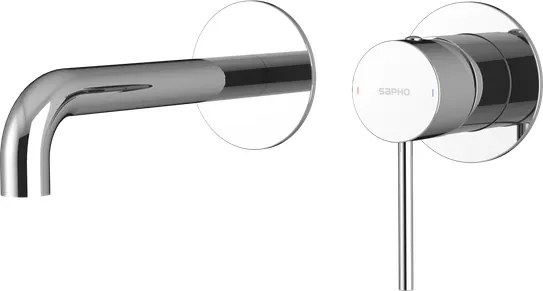 Sapho Sapho, ULTRAMIX 2-prvková podomítková umyvadlová baterie, hubice 20cm, chrom, UT018
