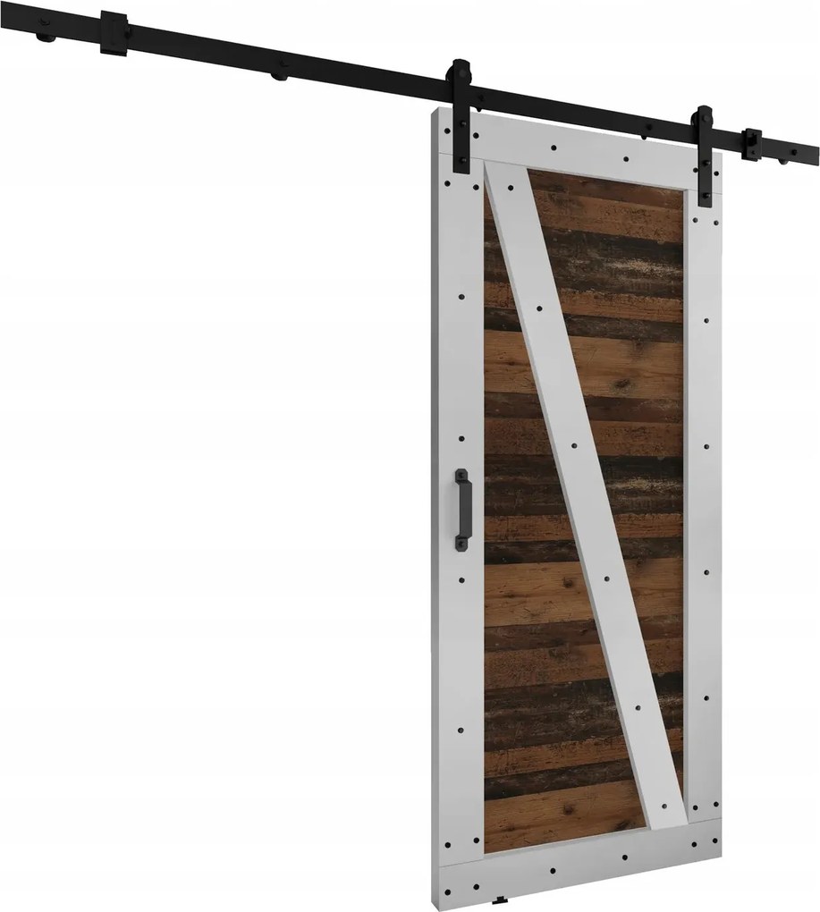 Posuvné dveře LOFT ADIO 4 bílý+ old style 80