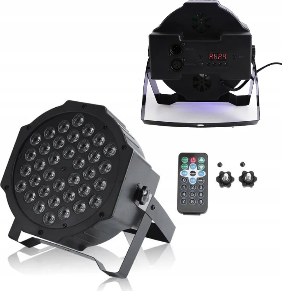 Reflektor Disco Led Lampa Kolorofon Flat 72W Rgb