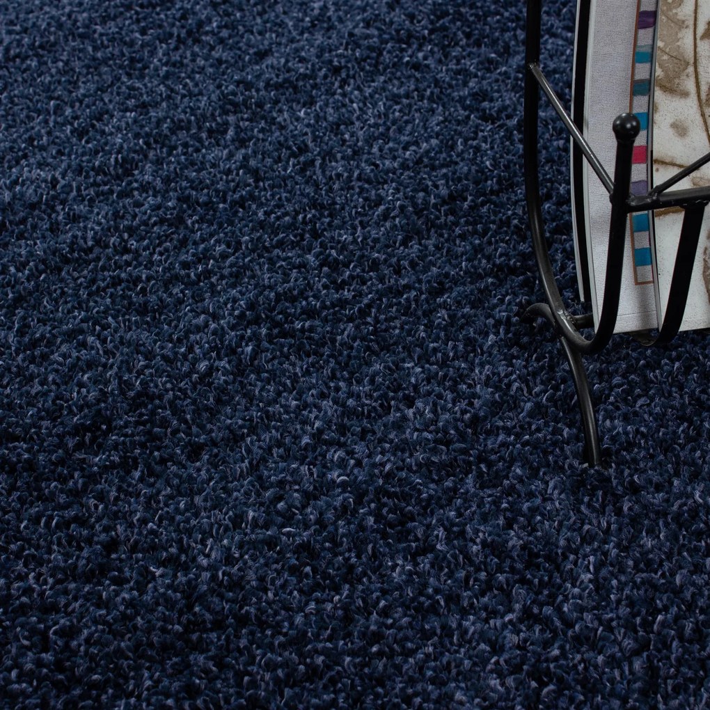 Ayyildiz Kusový koberec LIFE 1500, kulatý, Modrá Rozměr koberce: 160 cm KRUH