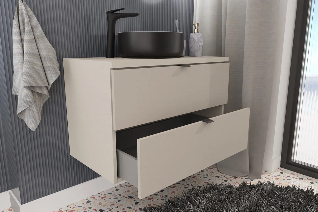 Comad Koupelnová skříňka pod umyvadlo Dalia Cashmere 80 kašmír mat