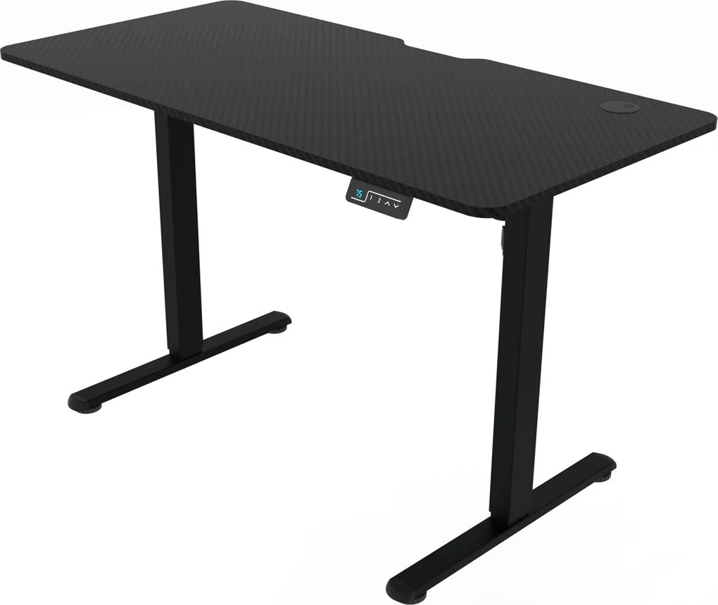 Ergonomický psací stůl ELTON - regulace výšky / dekor carbon