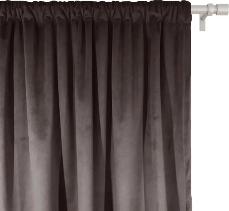 Závěs do dětského pokoje VELVET Zvolte barvu: Šedá, Zvolte rozměr: 140 x 240 cm (šířka x výška)