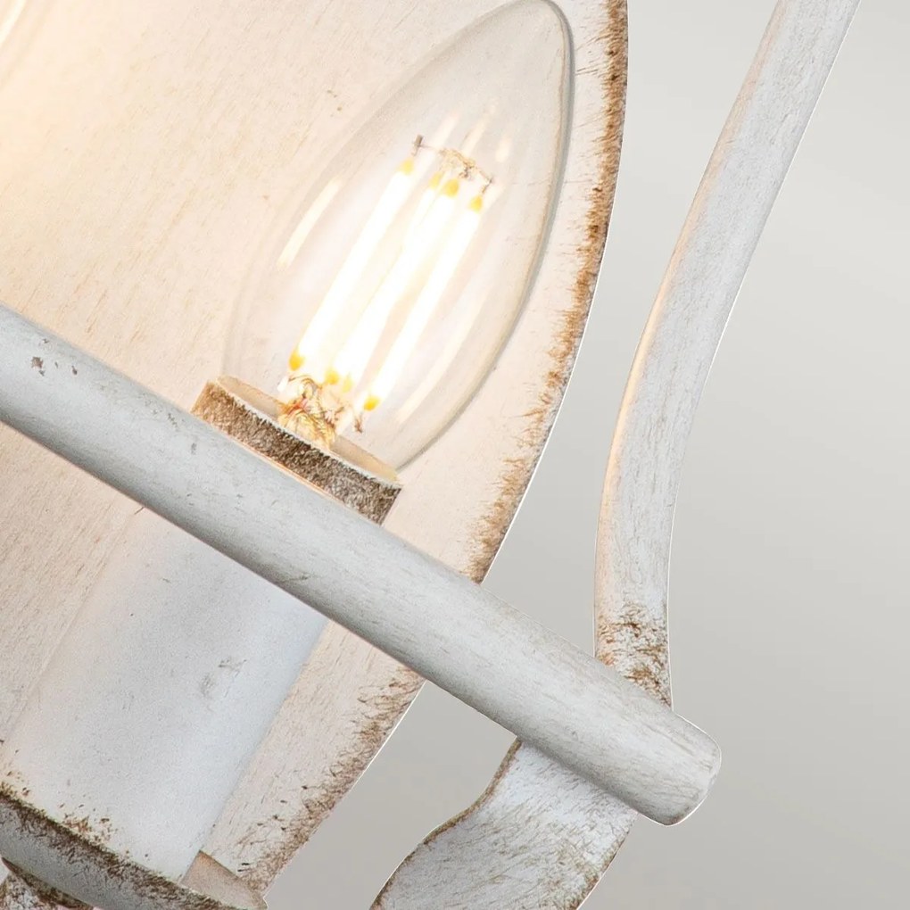Elstead BRADBURY nástěnná Farmhouse lampa 2xE14 antická bílá