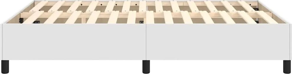 Rám postele s boxspringem bílá 140 x 200 cm umělá kůže 3121048