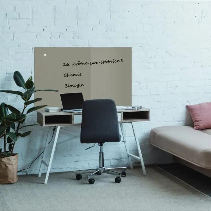 Šedá paynova skleněná pracovní a kancelářská tabule Smatab® - 40 × 60 cm