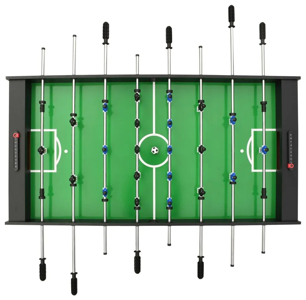 Skládací stolní fotbal 121 x 61 x 80 cm černý, 91938