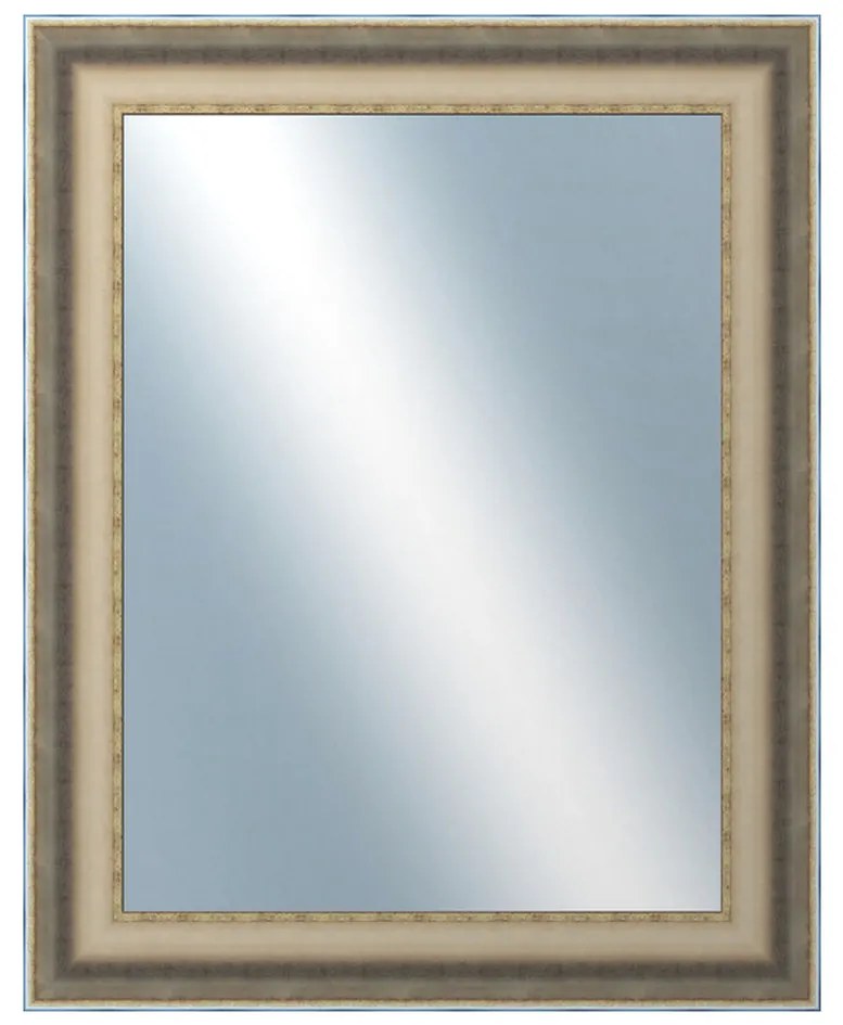 DANTIK - Zarámované zrcadlo - rozměr s rámem cca 40x50 cm z lišty DOPRODEJ|METAL AG prohlá velká (3025)