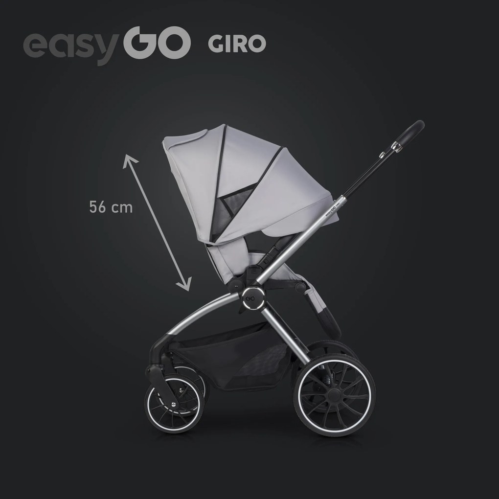 Kombinovaný kočárek EasyGo Giro 2v1 Cloudy Gray