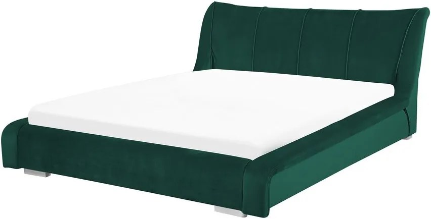 Vodní postel 180 x 200 cm tmavě zelená NANTES