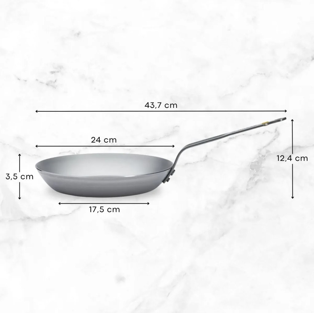 Ocelová pánev de Buyer MINERAL B P.24cm 1,2l
