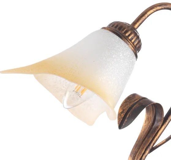 ONLI - Stolní lampa LUCREZIA 1xE14/6W/230V bronzová