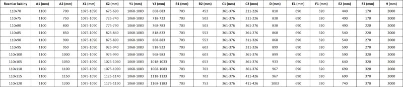 Mexen Mist Duo, 2-křídlý sprchový kout 110 x 85 cm, čiré sklo, zlatá matná, 8A4-110-085-55-00