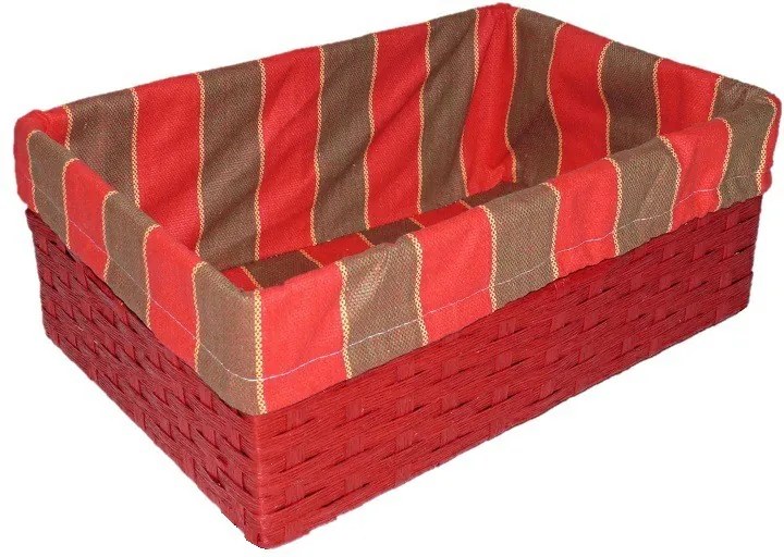 Úložný box červený, 40x27 cm