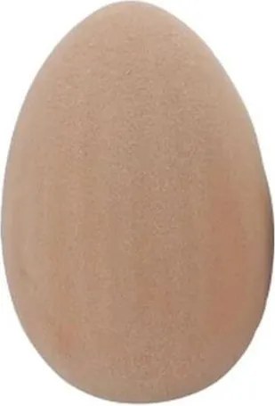 Tmavě béžové gigantické velikonoční vejce Egg Easter Flock XL - Ø 38*53 cm