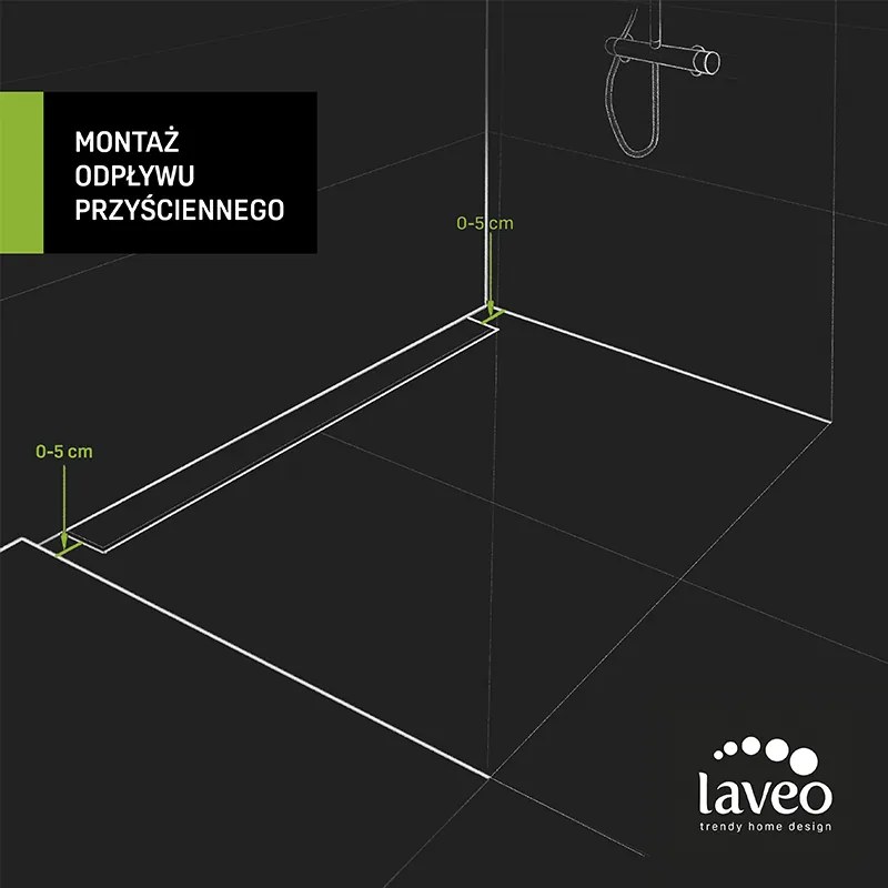 Laveo Basso, lineární odtok s mřížkou 90 cm, ocelová, LAV-COB_291D