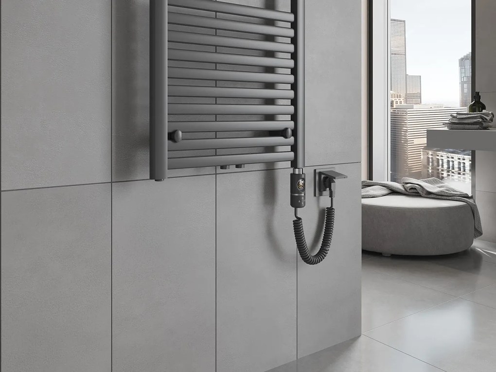 Mexen Hades, elektrické topné těleso 800 x 600 mm, 600 W, antracitová, W104-0800-600-2600-66
