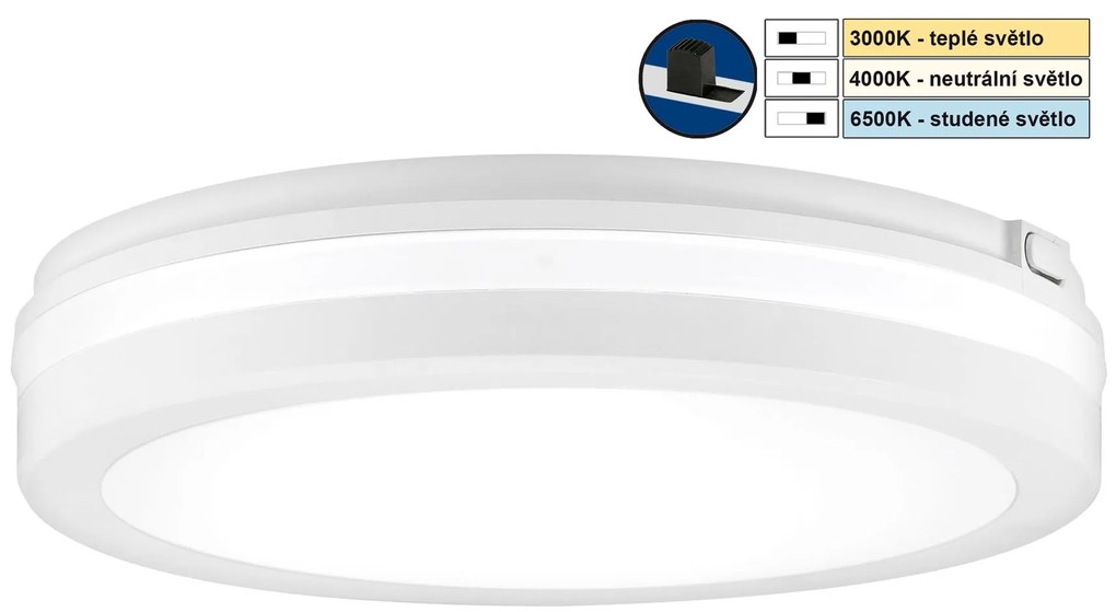 TOP LIGHT Světlo stropní Comet 20B CCT, Bílá