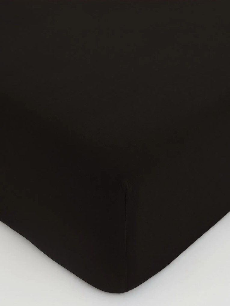 MK Lůžkoviny Jersey prostěradlo Classic 220 × 200 cm - tmavě hnědá