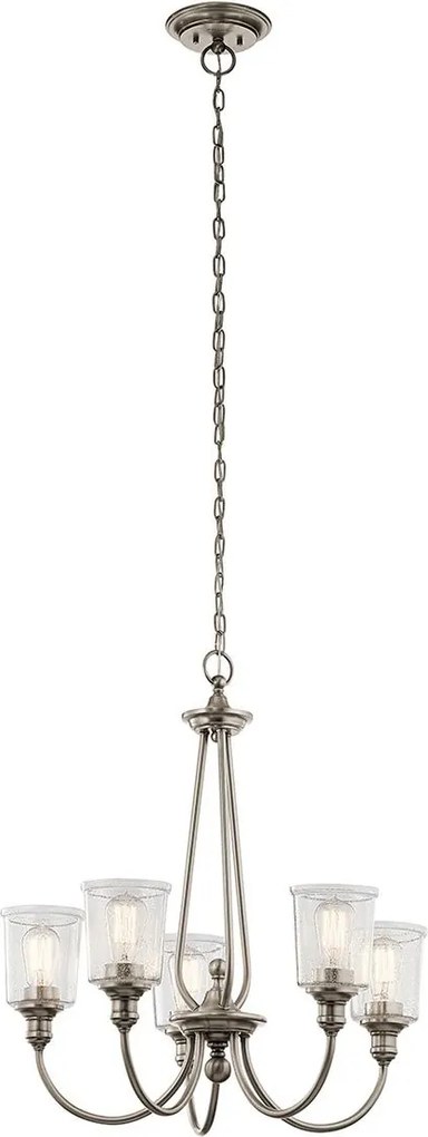 Elstead Waverly pětiramenný lustr Cín 66 cm 5x E27