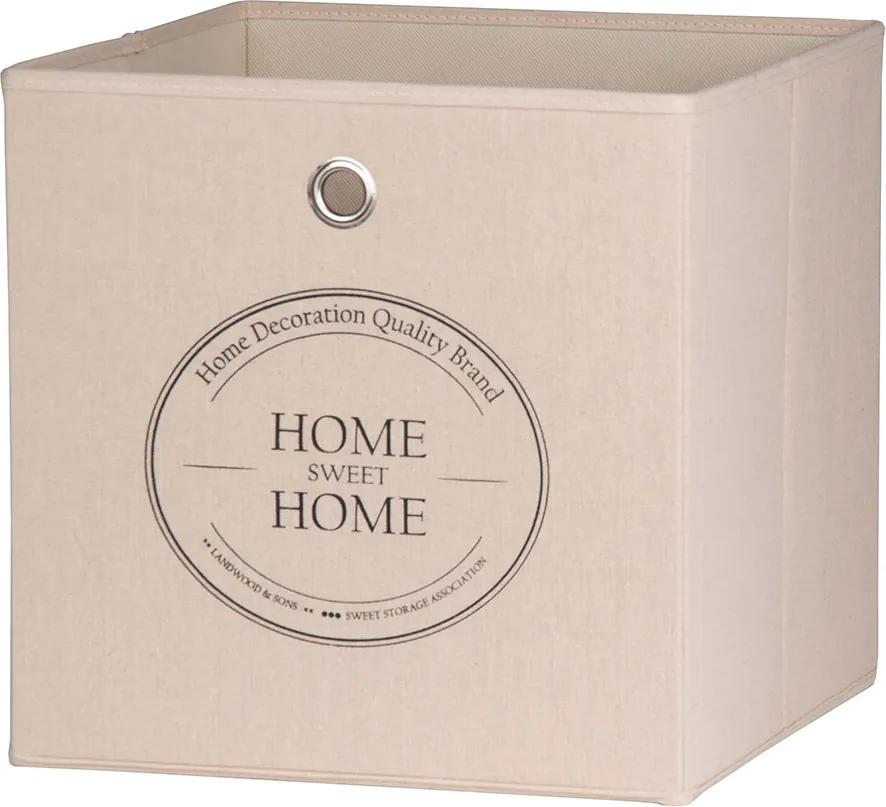 FARELA Úložný box Beta 1, 32 cm, Home Sweet Home