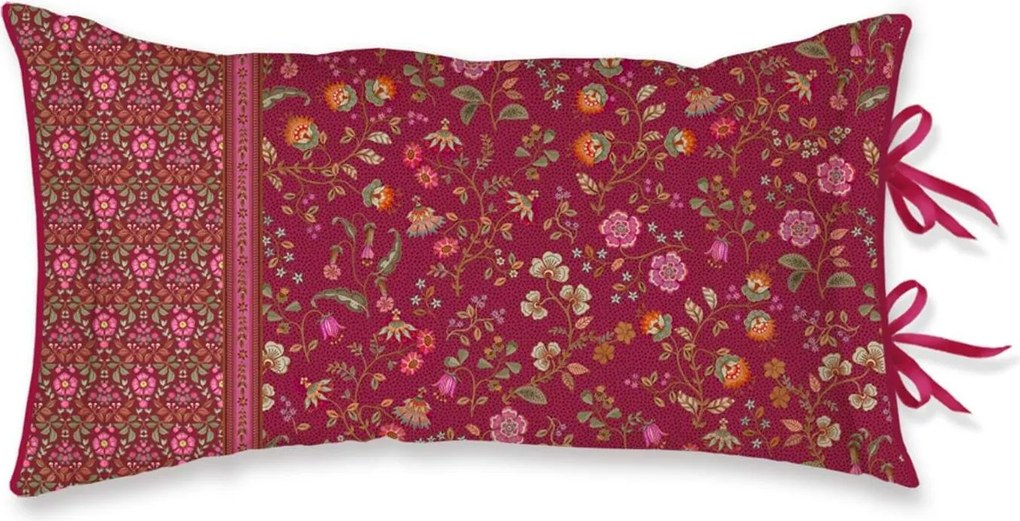 Set francouzského povlečení a dekoračních polštářků Flora Bangalore z Twillu (Francouzské povlečení z broušeného kepru ( twillu ) a dva dekorační)