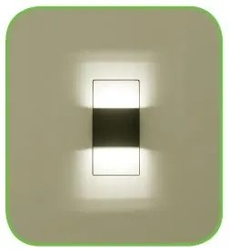 ACA Lighting Zahradní nástěnné LED svítidlo AGIRA 8W/230V/3000K/320Lm/200°/IP54, tmavě šedé