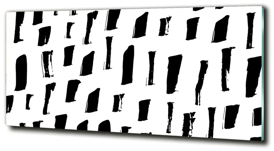 Wallmuralia Fotoobraz na skle Černobílé skvrny 125x50 cm