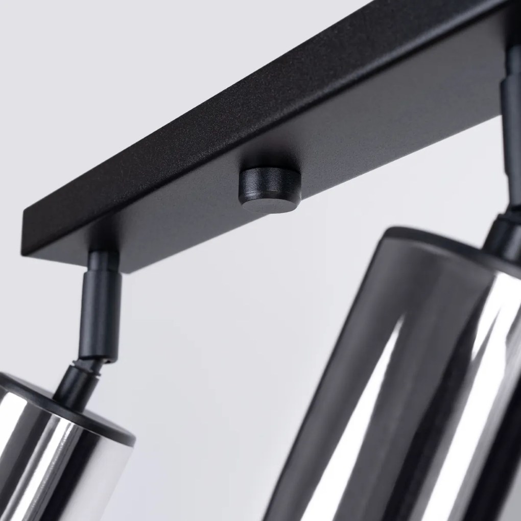 Sollux Lighting Stropní svítidlo WINX 4L Černá/chromové