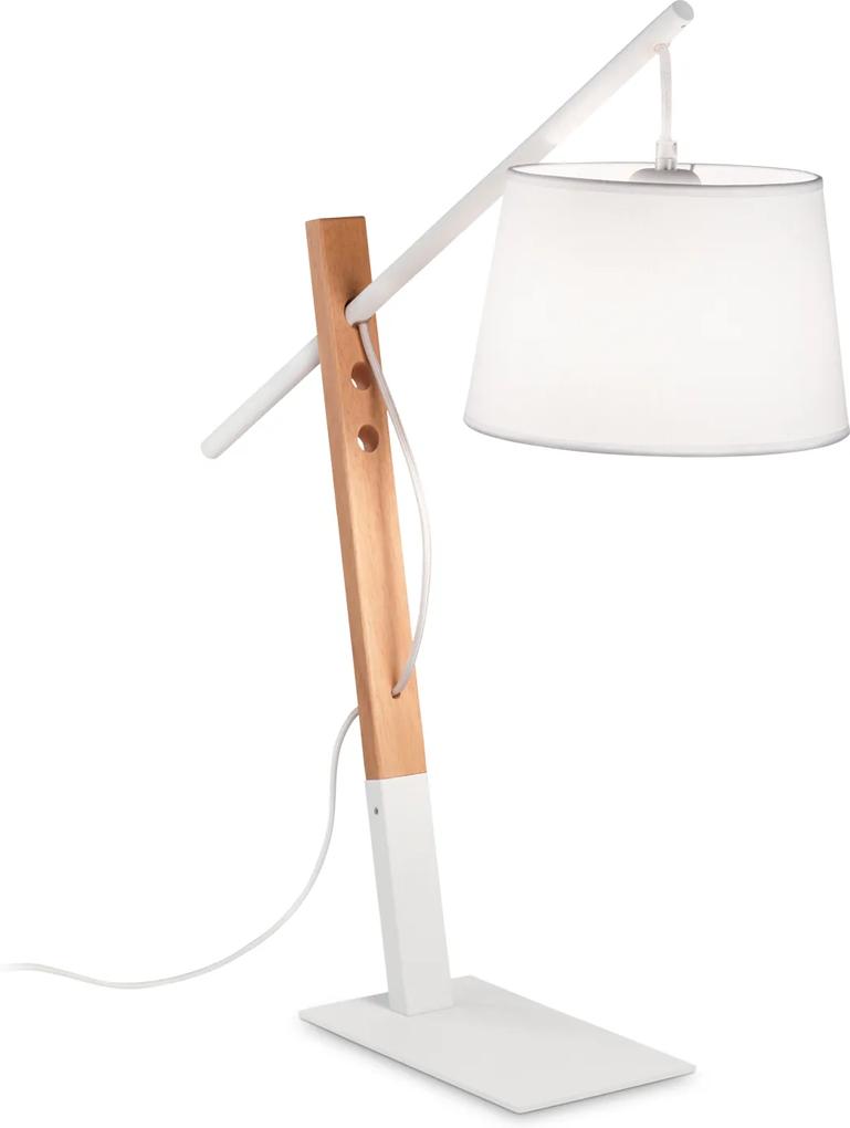 IdealLux 207568 EMINENT TL1 stolní svítidlo / lampička 230mm E27 1x60W IP20 bílá Lampy a lampičky na noční stolek
