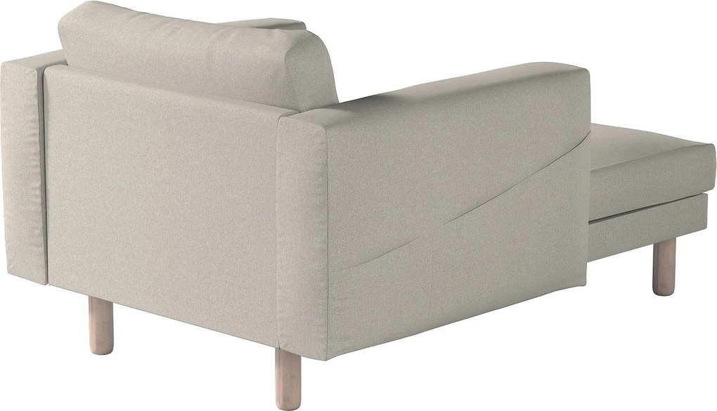 Potah na IKEA Norsborg šezlong s loketními opěrkami barva béžová látka pletený vzor