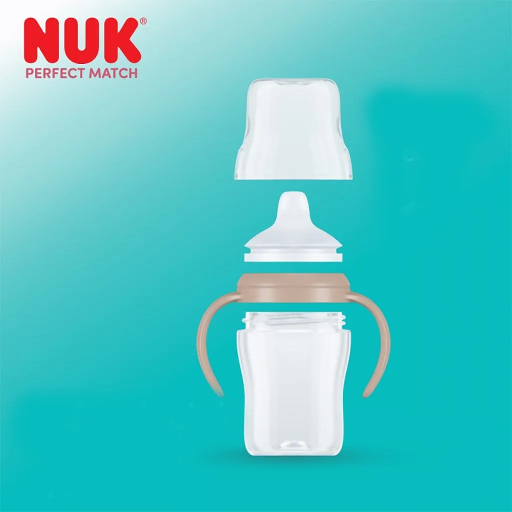 Kojenecká láhev NUK Perfect Match na učení svíticí ve tmě Koala 150 ml